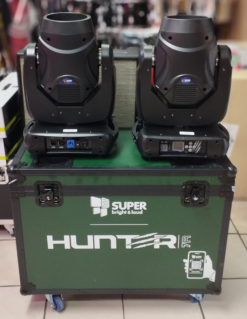 LUCES BEAM 7R SUPERBRIGHT HUNTER CON ESTUCHE – ACCESORIOS MUSICALES MX