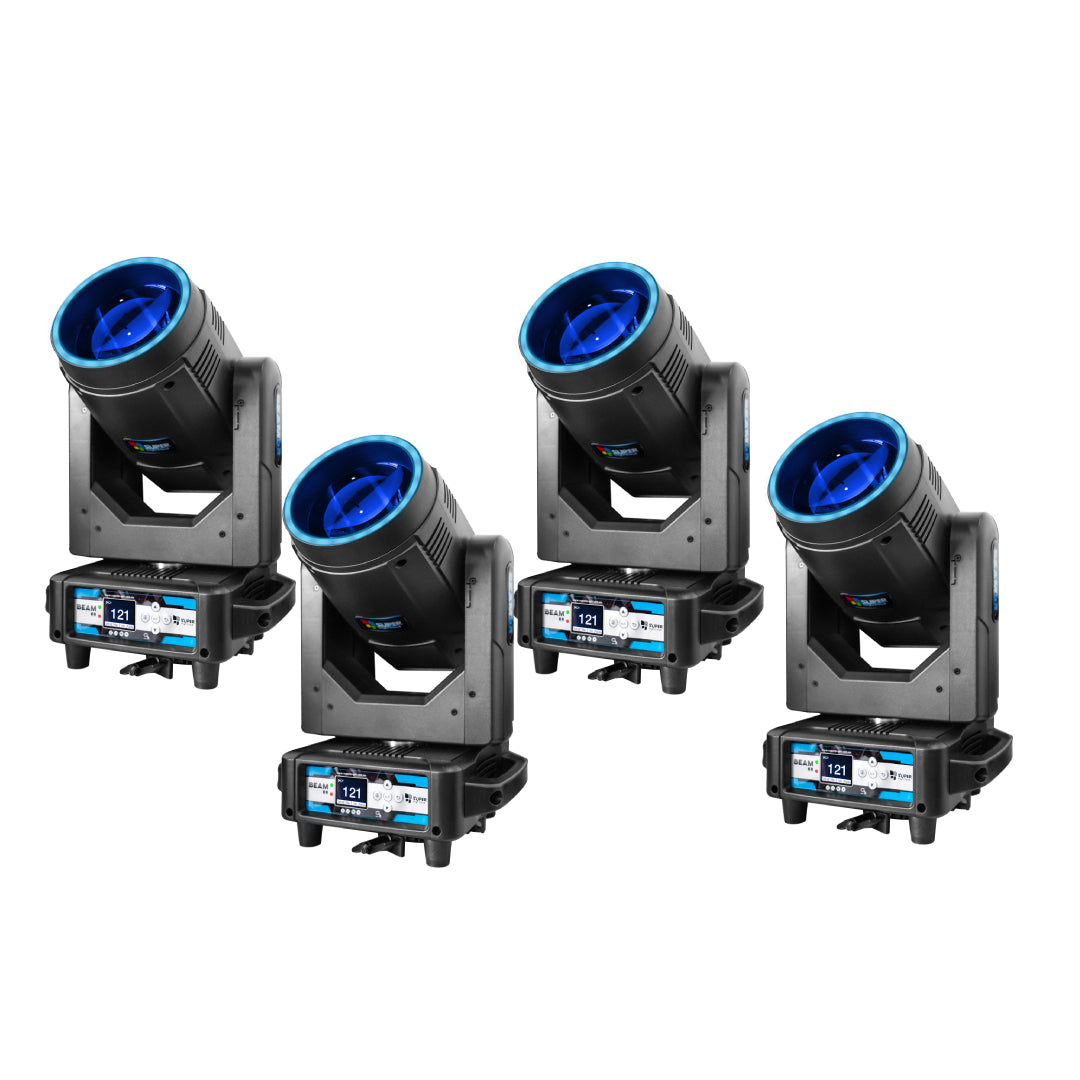 SET DE 4 LUMINARIAS BEAM 8R SUPERBRIGHT – ACCESORIOS MUSICALES MX