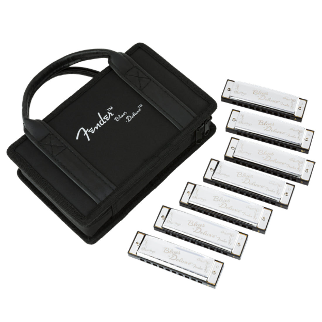 JUEGO DE ARMONICAS FENDER BLUES DELUXE HARMONICA – ACCESORIOS MUSICALES MX